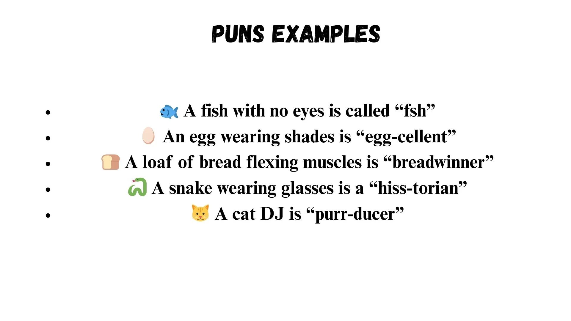 345 Puns Examples in Funny Mode